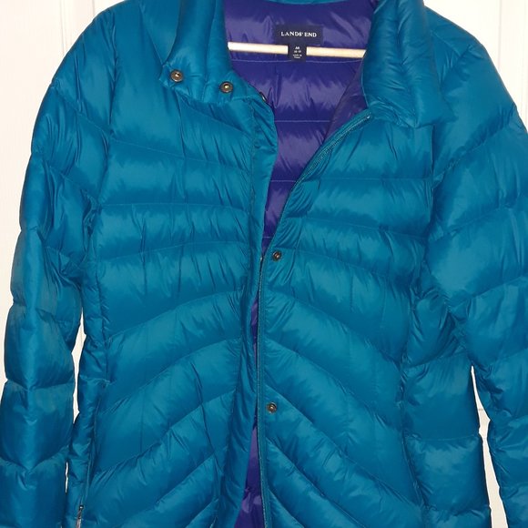 Lands' End | Jackets & Coats | Lands End Womens Puffer Jacket Sz M ...
